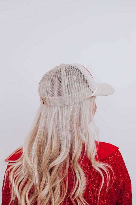Oh Santa Baby Trucker Hat - Khaki – Whiskey Darling Boutique