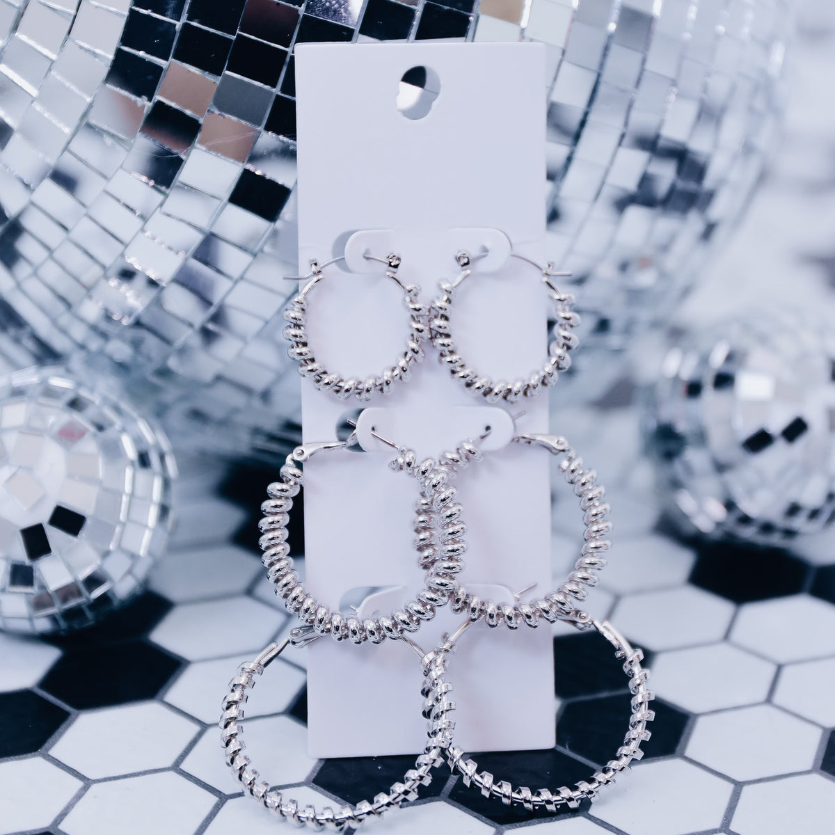 Coil Wrapped Hoop Trio Earring Set - S – Whiskey Darling Boutique