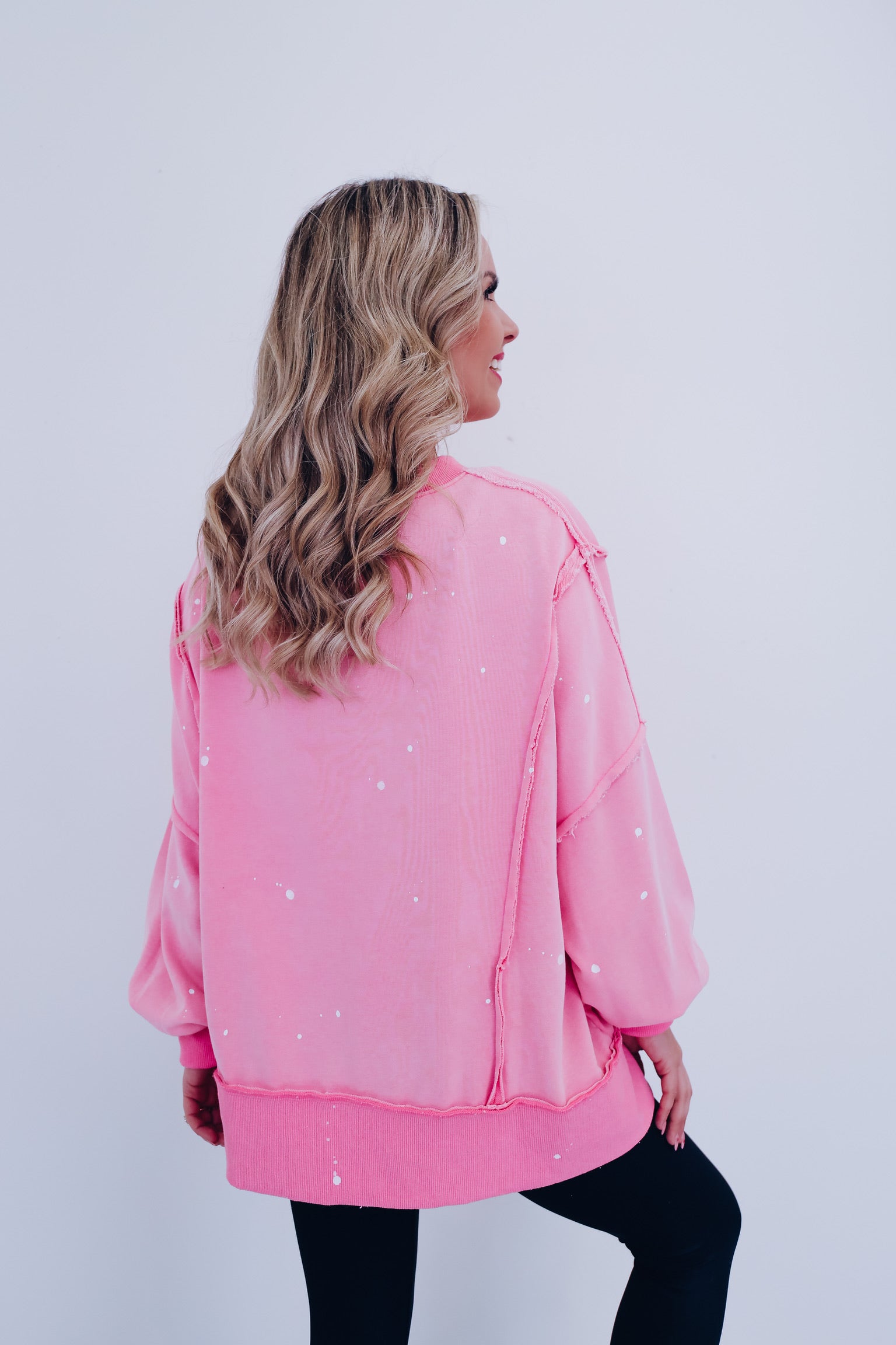 Patty Paint Splatter Hi Lo Top - Pink – Whiskey Darling Boutique