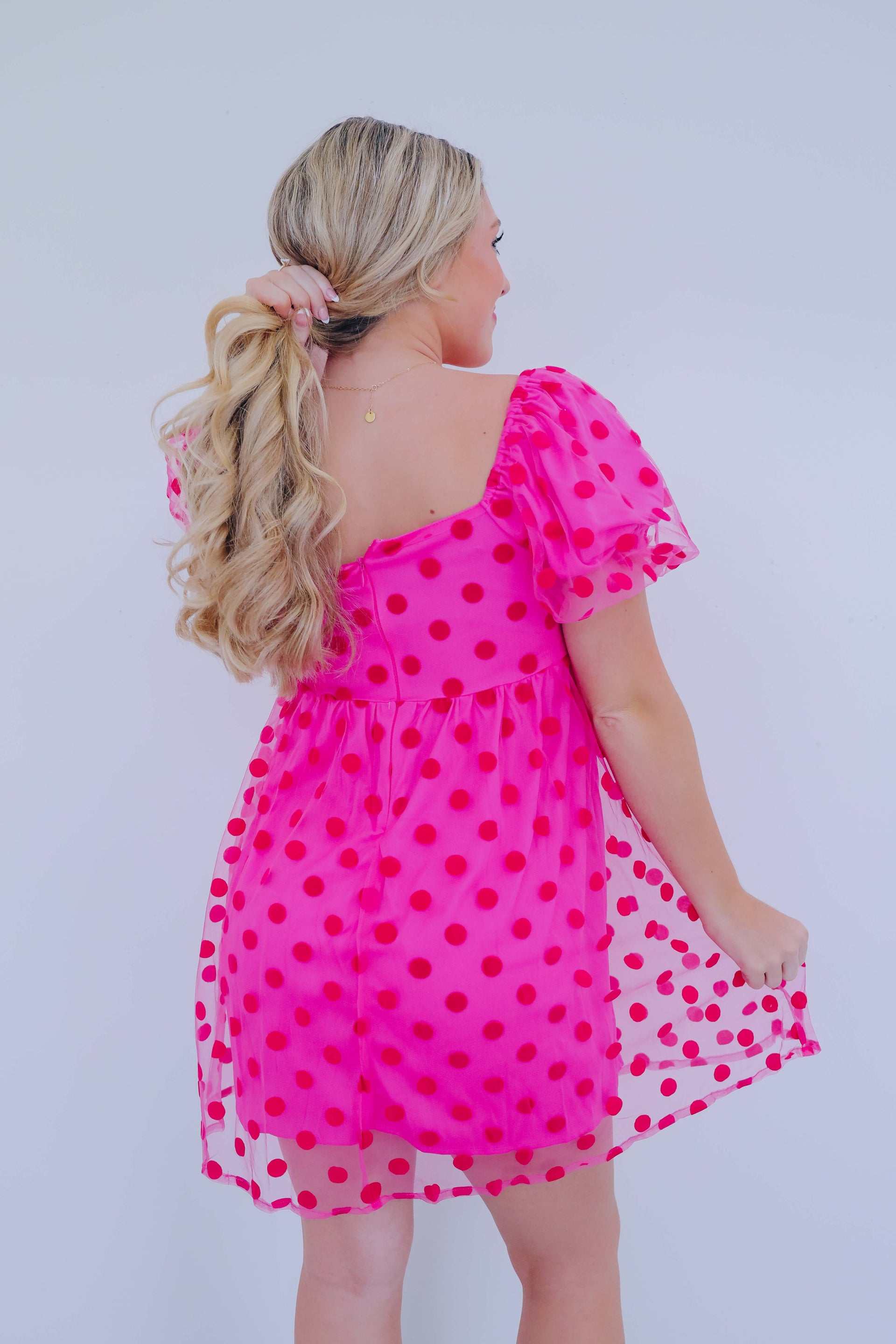 Maya Mesh Dotted Mini Dress - 2 Colors – Whiskey Darling Boutique