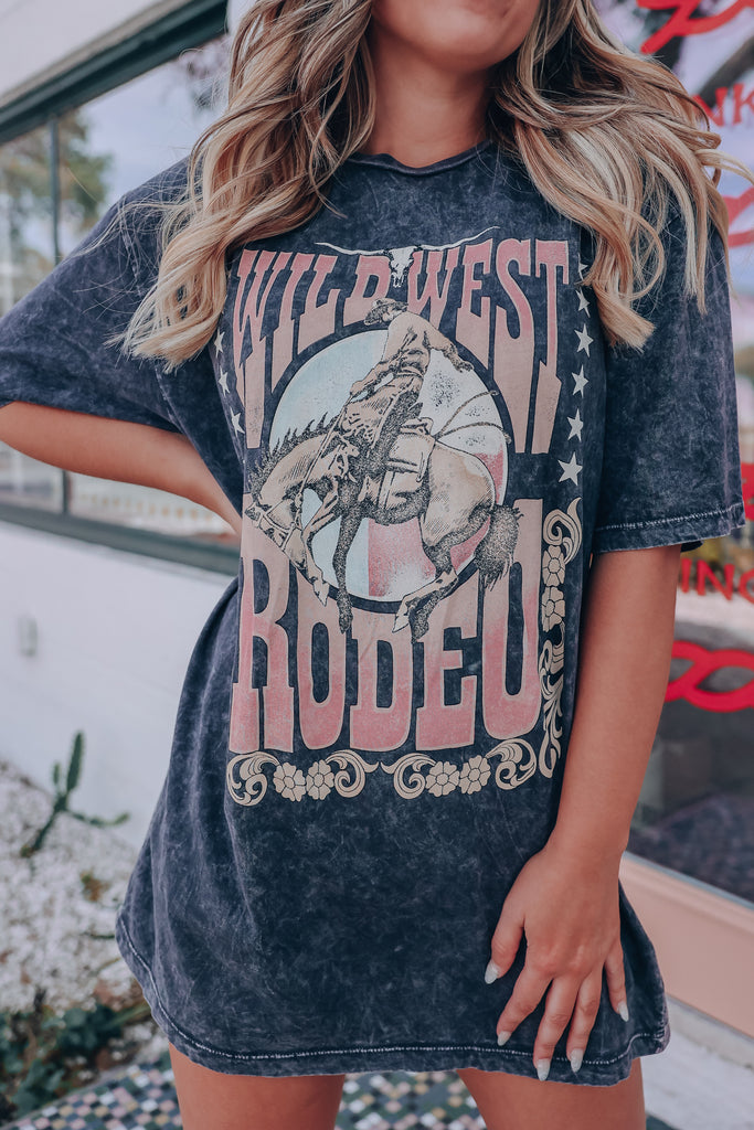 Wild West Rodeo Graphic Tee - Black – Whiskey Darling Boutique