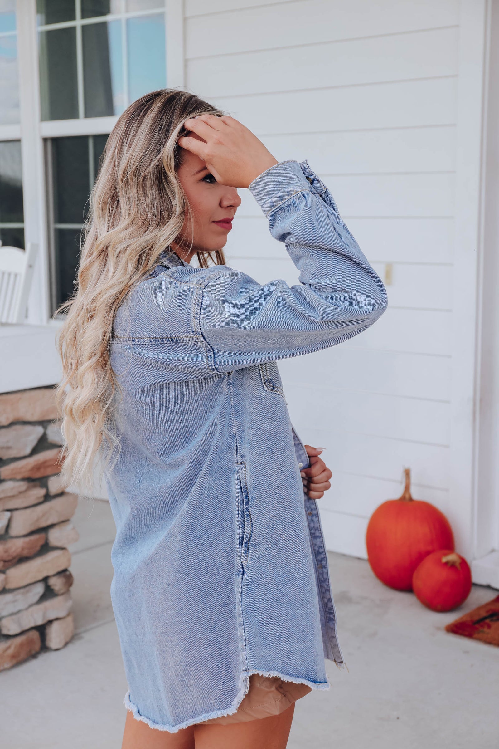 Austin Acid Washed Denim Jacket - Blue – Whiskey Darling Boutique